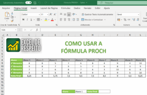 PROCH: Como Usar a Fórmula PROCH no Excel - Excel de Respeito